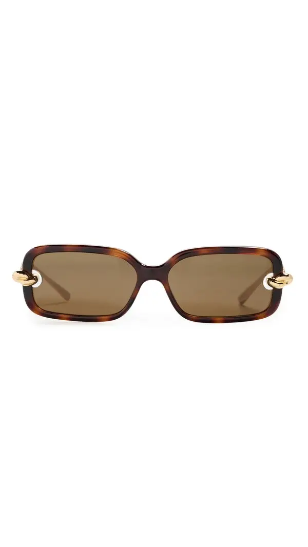Bottega Veneta Knot Rectangular Sunglasses