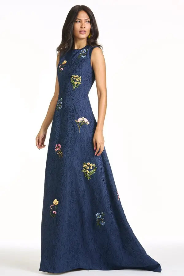 Sachin & Babi Embroidered Rani Gown