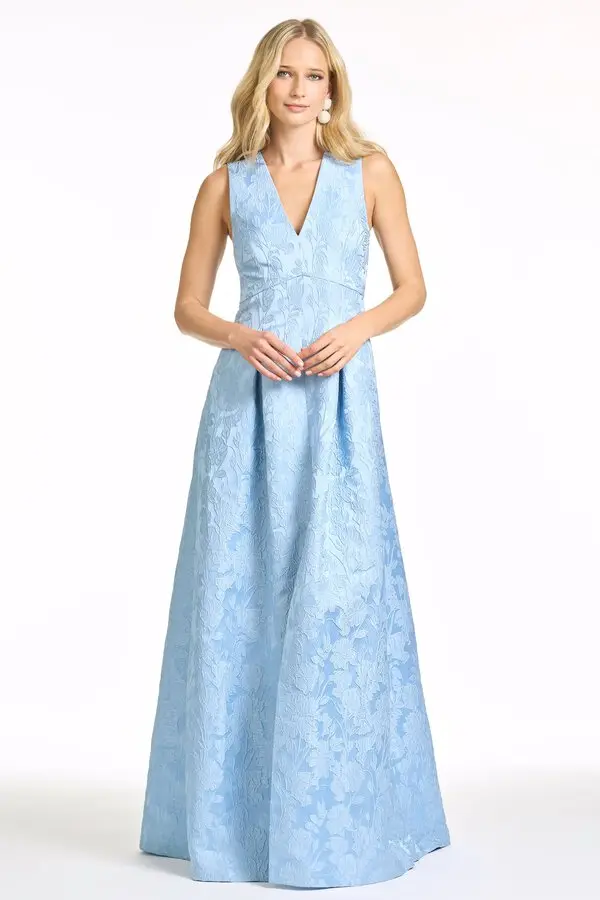 Sachin & Babi Brooklynne Ball Gown - Ice Blue