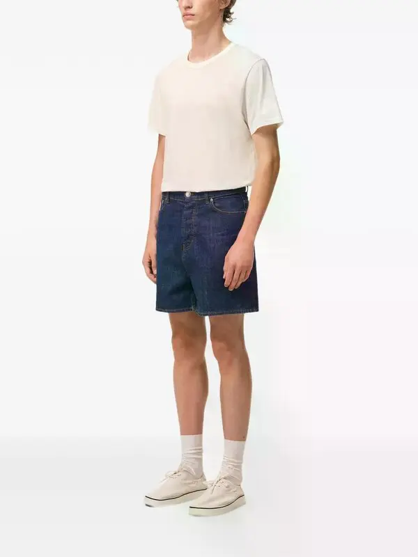 AMI Paris Heritage Label Denim Shorts