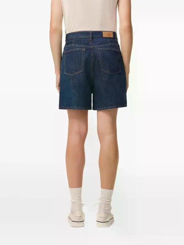 AMI Paris Heritage Label Denim Shorts