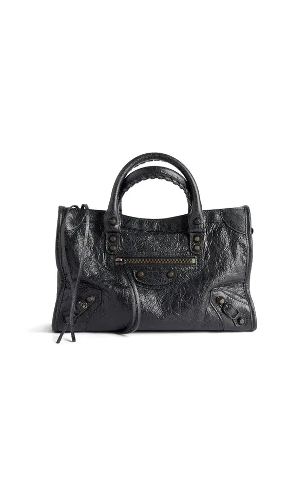 Balenciaga Le City Small Leather Bag - Black