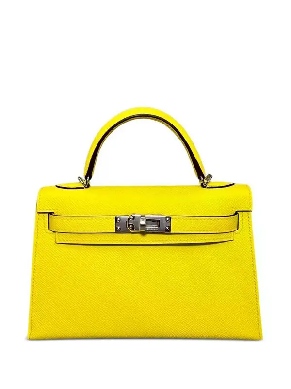 Hermès 2025 20 Kelly Sellier Tote Bag - Yellow
