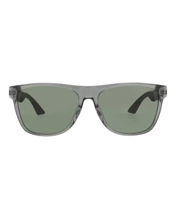 Montblanc Square-frame Recycled Acetate Sunglasses - Grey Ruthenium Green (mb0298s/30014584/003)