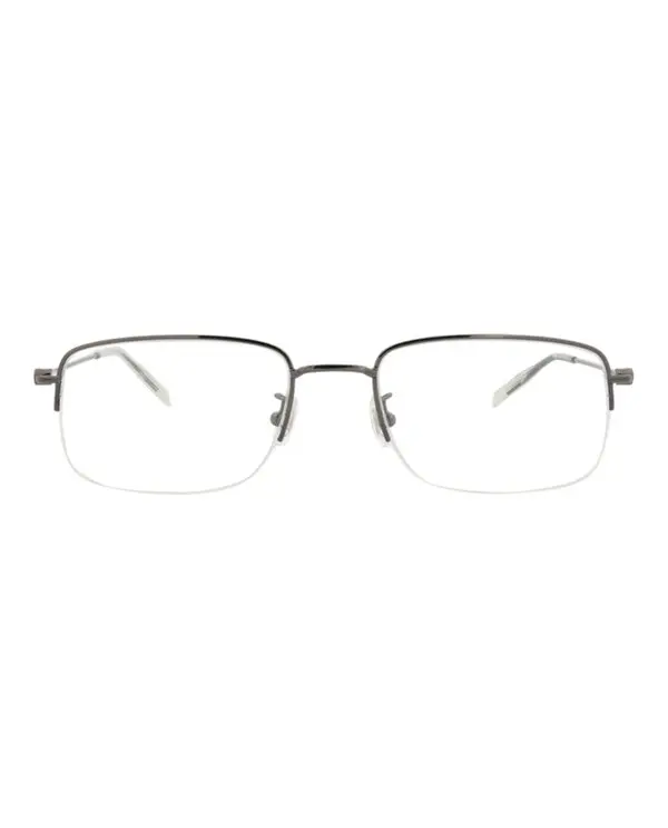 Montblanc Square-frame Metal Optical Frames - Ruthenium Ruthenium Transparent (mb0084ok/30008040/004)