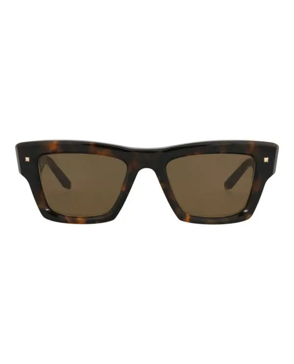 Valentino Garavani Acetate Square Frame Sunglasses - Tortoise Tortoise Brown (vls/106b/53)