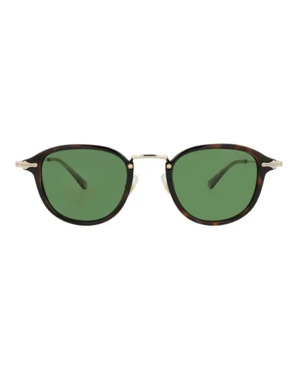 Montblanc Round-frame Sunglasses - Havana Gold Green (mb0336s/30015022/002)