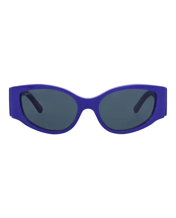Balenciaga Cat Eye Frame Recycled Acetate Sunglasses - Blue Blue Blue (bb0258s/30013963/010)