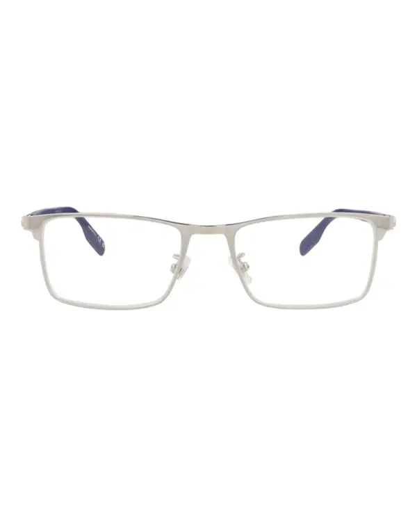 Montblanc Square Metal Optical Frames - Silver Blue Transparent (mb0187o/30011400/002)