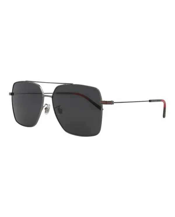 Gucci Aviator Sunglasses - Ruthenium/grey (gg1053sk