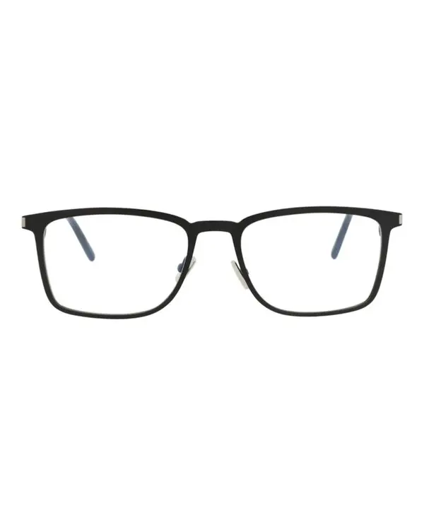 Saint Laurent Square Metal Optical Frames - Black Black Transparent (sl226/30002648/005)