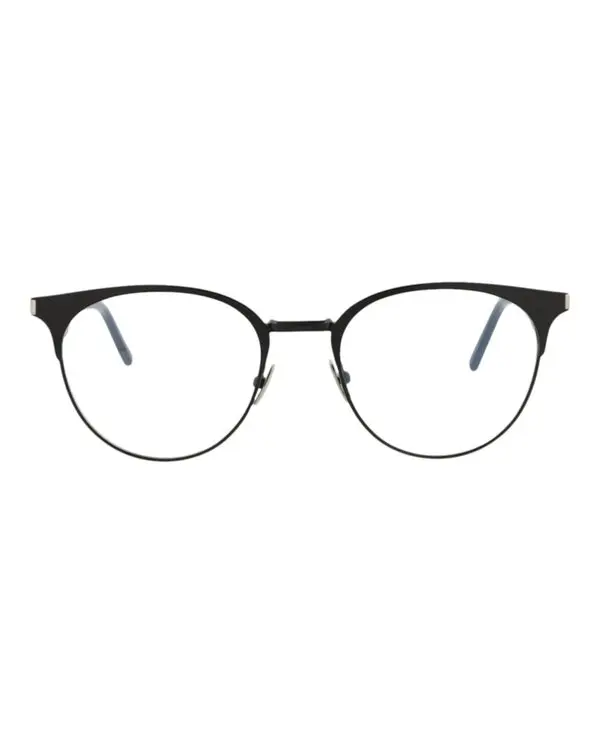 Saint Laurent Round-frame Metal Optical Frames - Black Black Transparent (sl223/30002638/001)
