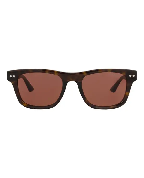 Montblanc Square Frame Recycled Acetate Sunglasses - Havana Havana Brown (mb0254s/30014160/007)