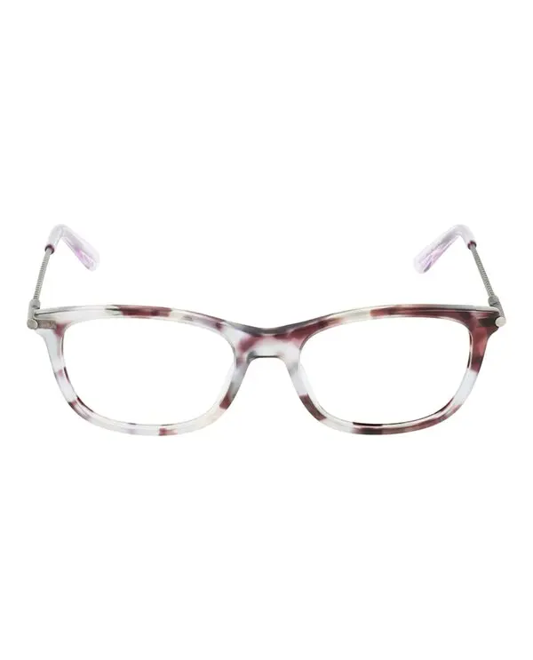 Bottega Veneta Square Acetate Optical Frames - Avana Violet Transparent (bv0185o/30002484/003)