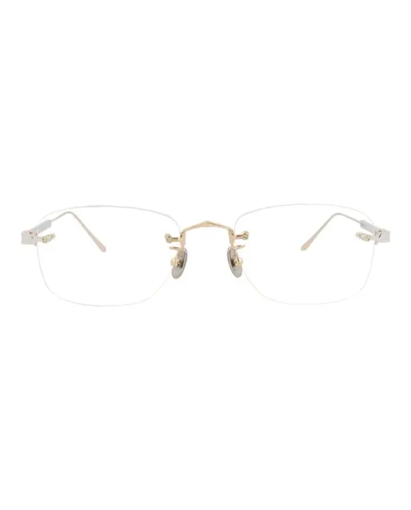 CARTIER Square-frame Titanium Optical Frames - Gold Silver (ct0228o/30008381/001)