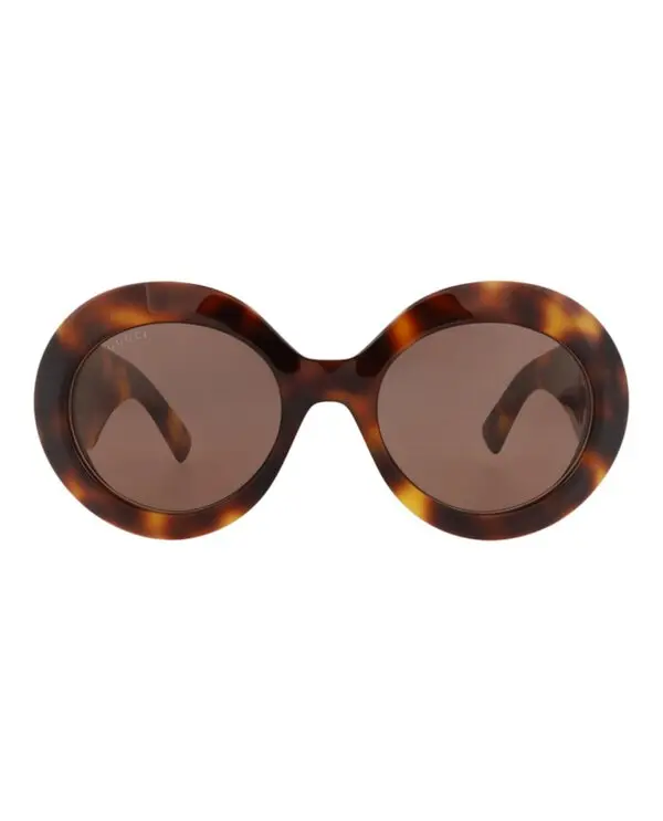 Gucci Round-frame Recycled Acetate Sunglasses - Havana Havana Brown (gg1647s/30015325/009)