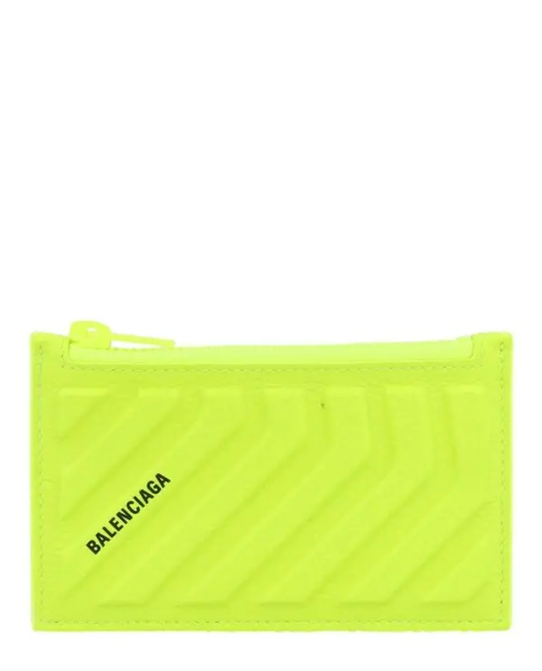 Balenciaga Car Long Card Holder - Fluo Yellow