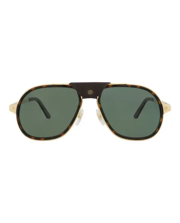 CARTIER Aviator-frame Acetate Sunglasses