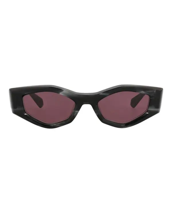 Valentino Garavani Cat-eye Frame Acetate Sunglasses - Black Black Bordeaux (vls/101a/51)