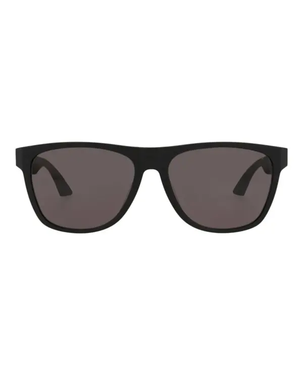Montblanc Square Frame Recycled Acetate Sunglasses - Black Black Grey (mb0298s/30014584/001)