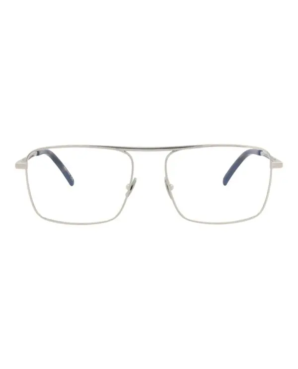 Saint Laurent Metal Square Frame Optical Glasses