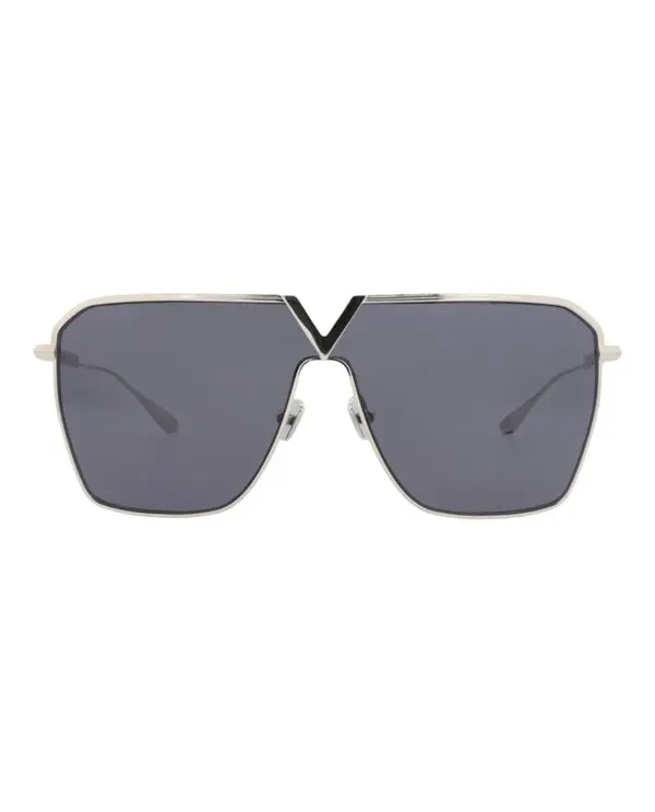 Valentino Garavani Aviator Metal Sunglasses - Silver Silver Grey (vls/137a/134)