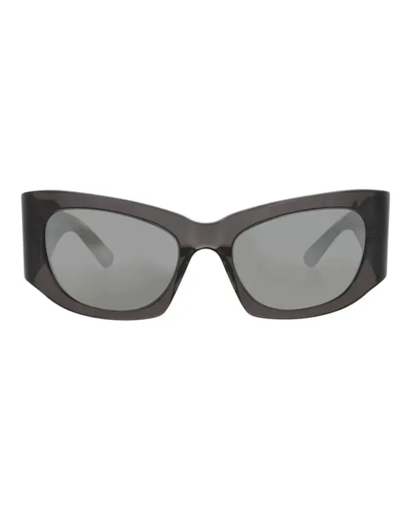 Balenciaga Cat Eyeframe Recycled Acetate Sunglasses - Grey Grey Silver (bb0327s/30014892/003)