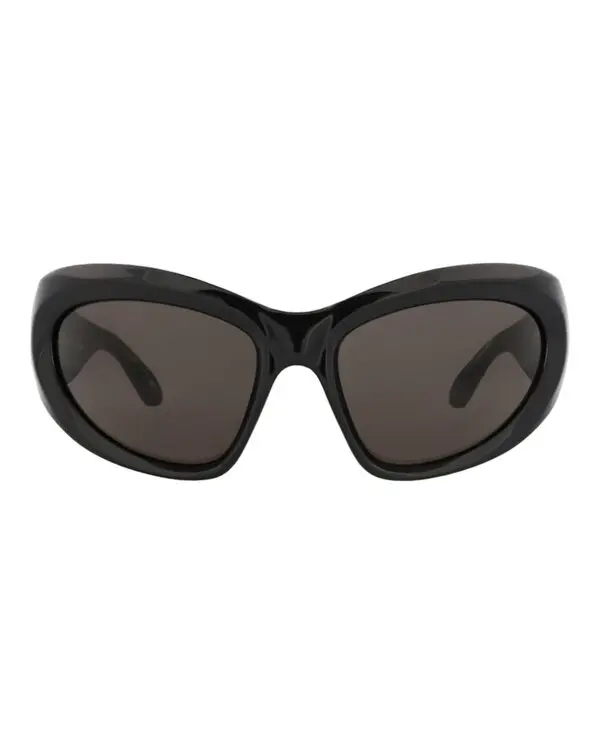 Balenciaga Shieldframe Bio Injection Sunglasses - Black Black Grey (bb0228s/30013403/001)
