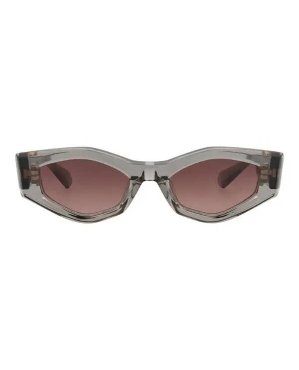 Valentino Garavani Cat Eye Frame Acetate Sunglasses - Grey Grey Rose (vls/101c/51)