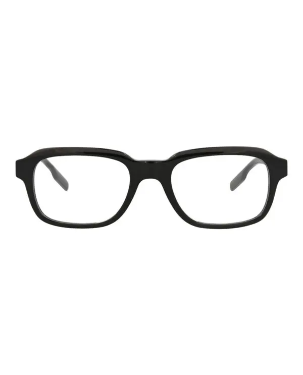 Montblanc Acetate Square Frame Optical Eyeglasses - Black Black Transparent (mb0202o/30012101/001)