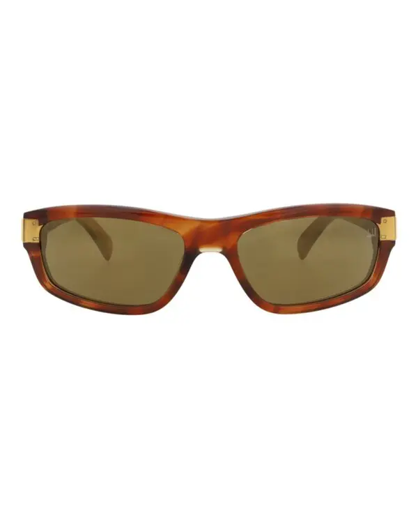 Dunhill Recycled Acetate Square Frame Sunglasses - Havana Havana Bronze (du0077s/30014977/003)