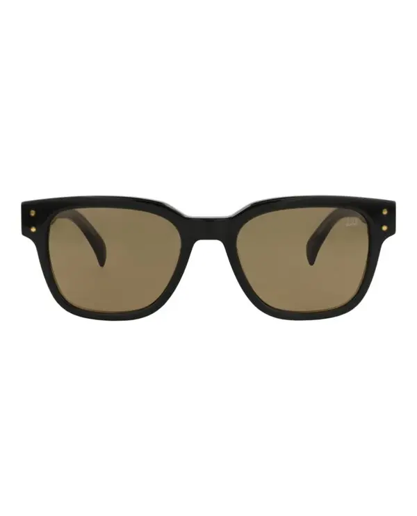 Dunhill Square Frame Recycled Acetate Sunglasses - Black Black Brown (du0045s/30012294/001)