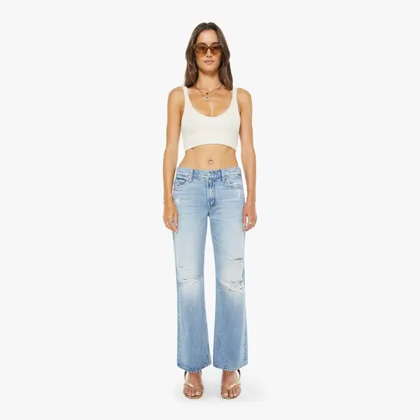 MOTHER The Bookie Nerdy Fafo Jeans - Light Blue