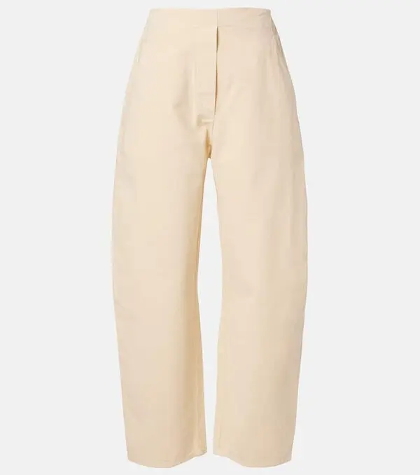 LESET Cotton Barrel-leg Pants