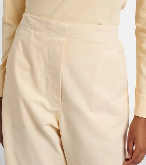 LESET Cotton Barrel-leg Pants