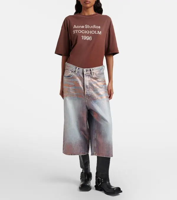 Acne Studios Coated Denim Culottes