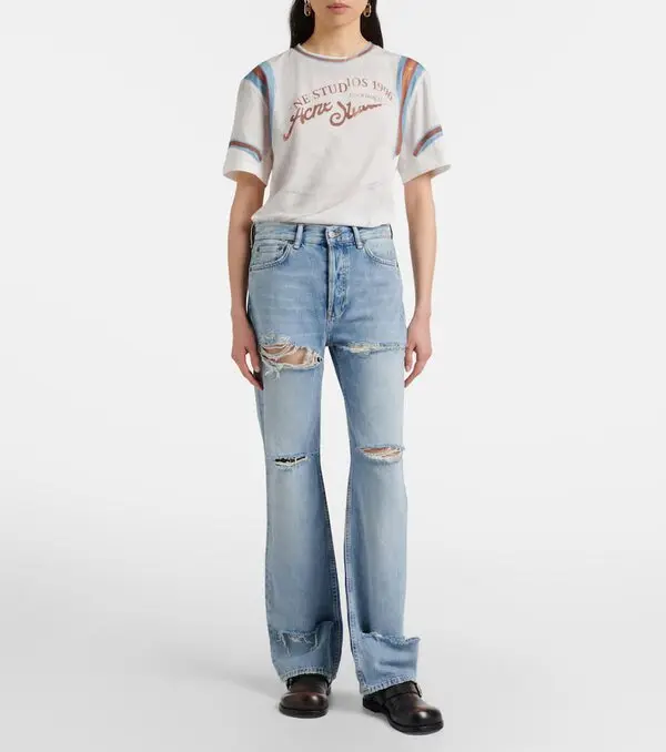 Acne Studios Distressed Straight Jeans