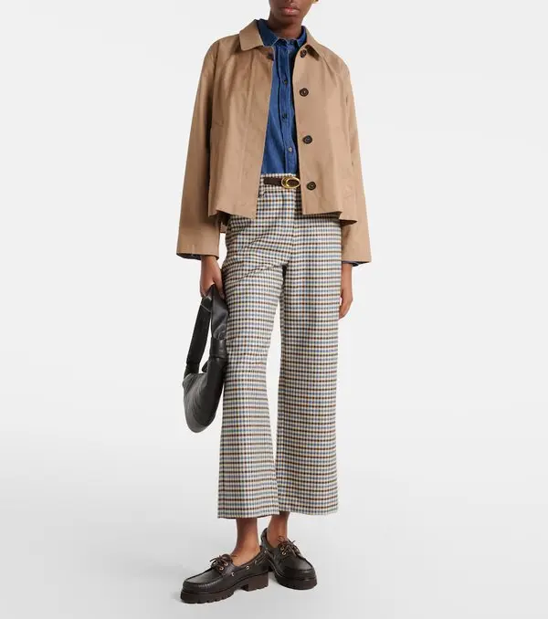 Max Mara Bambola Cotton-blend Twill Jacket - Brown