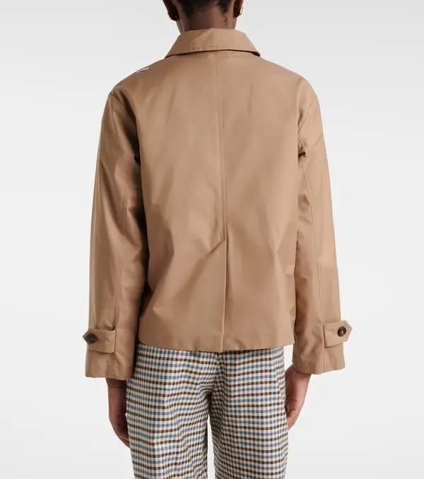 Max Mara Bambola Cotton-blend Twill Jacket - Brown