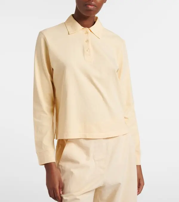 LESET Margo Cotton Polo Shirt - Yellow