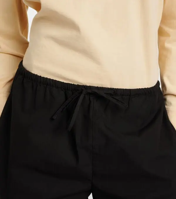 LESET Kyoto Cropped Wide-leg Pants - Black