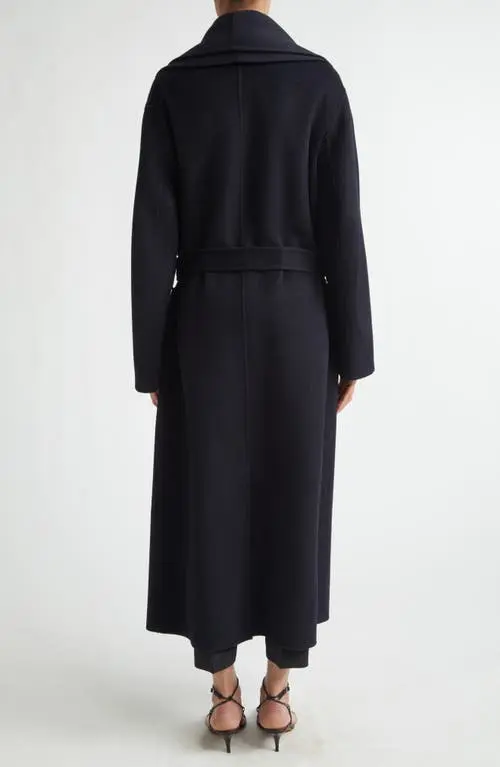 RÓHE Double Face Wool & Cashmere Wrap Coat