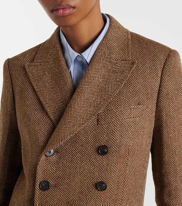 Polo Ralph Lauren Herringbone Linen, Wool, And Silk Blazer