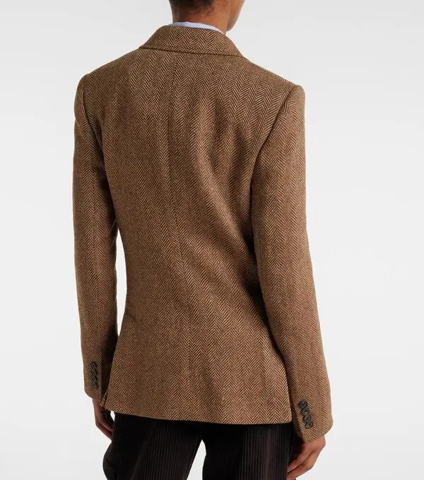 Polo Ralph Lauren Herringbone Linen, Wool, And Silk Blazer