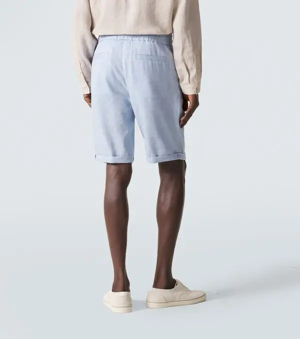Brunello Cucinelli Linen And Wool Bermuda Shorts
