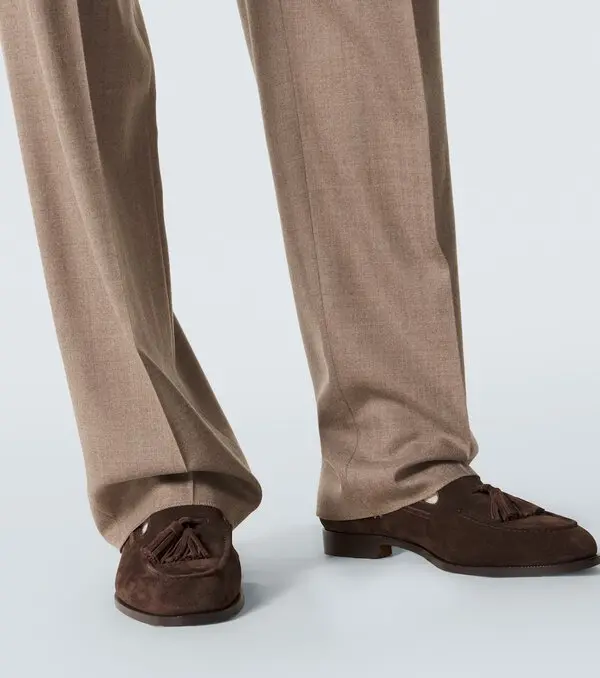 Loro Piana Buxton Virgin Wool Straight Pants