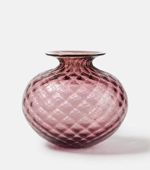 VENINI Monofiori Balloton Murano Glass Vase - Pink