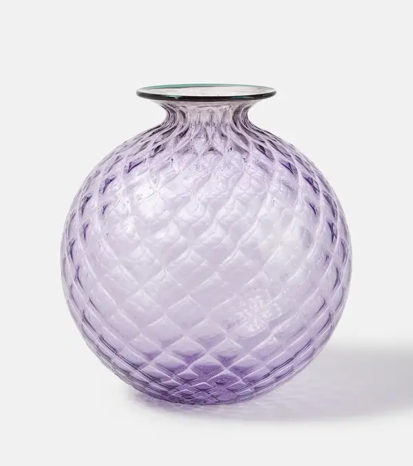 VENINI Monofiori Balloton Murano Glass Vase - Purple