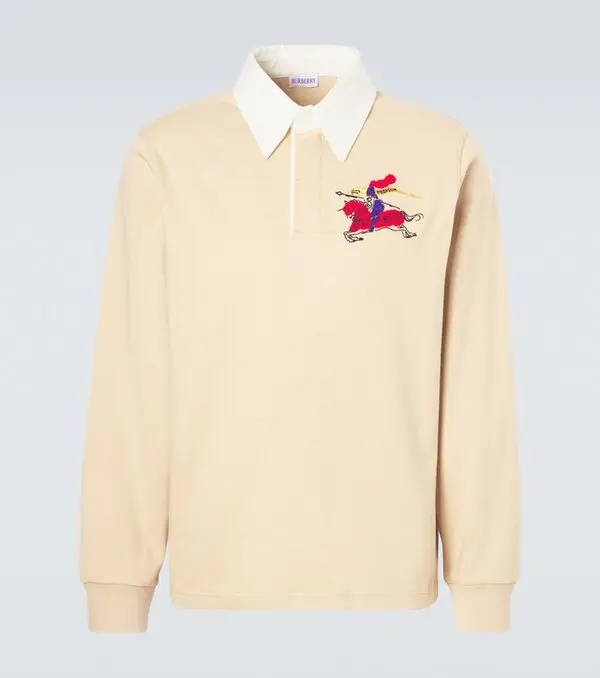 Burberry Ekd Cotton Polo Sweater
