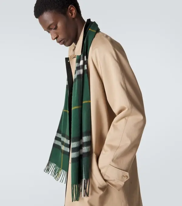 Burberry Check Cashmere Scarf